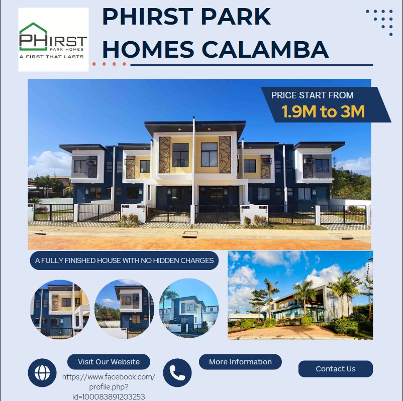 Venus Ballesteros | Phirst Park Homes Calamba West | Calista Mid ...